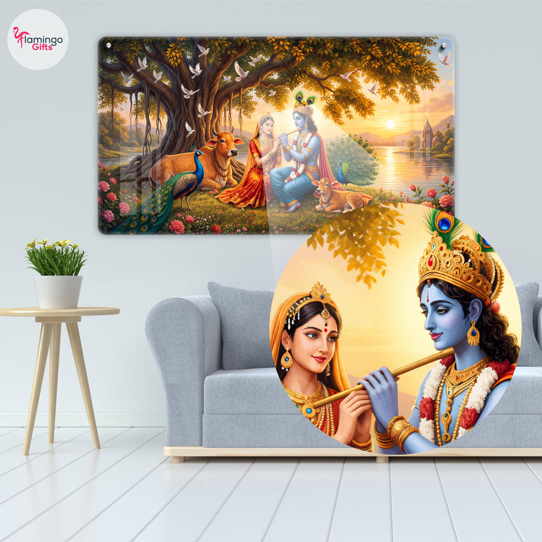 Lord Krishna Acrylic Photo Frame – Flamingo Gifts